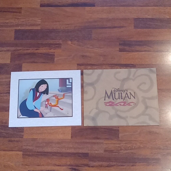 Disney | Art | Disney Mulan Lithograph With Original Cover | Poshmark